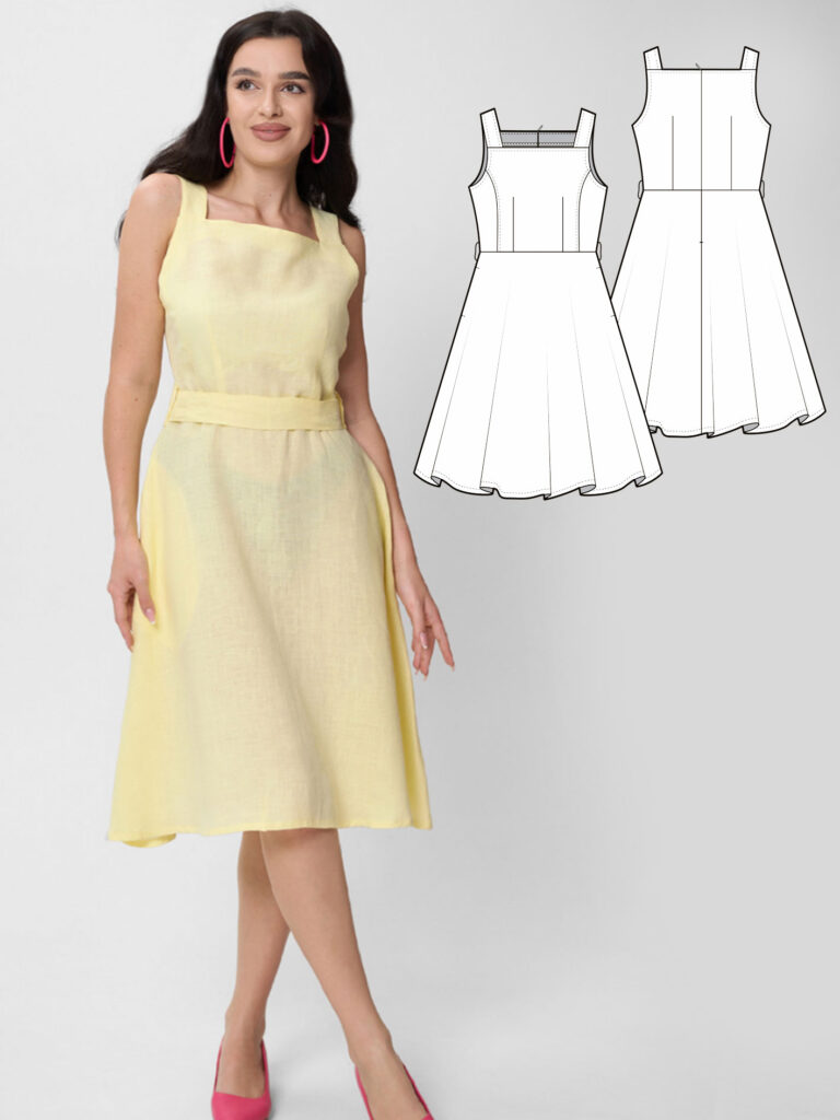 Women's dress patterns in PDF - Fabrico patterns and video tutorials