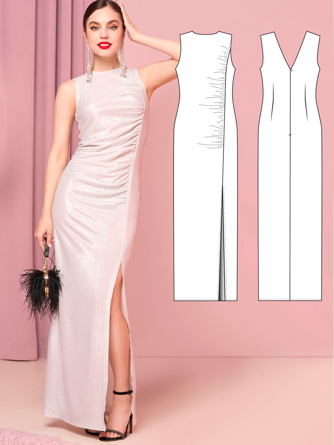 Women's dress patterns in PDF - Fabrico patterns and video tutorials