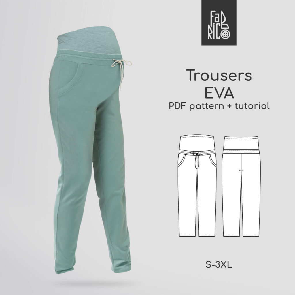 Eva pregnancy and maternity pants pattern - Fabrico