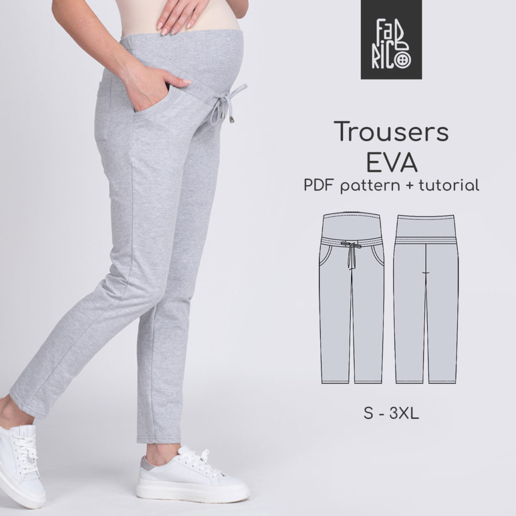 Pregnancy (maternity) pants Eva sewing pattern - Fabrico