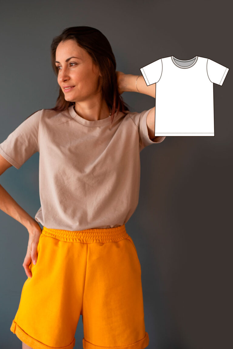 Chelsea women's T-shirt sewing pattern + video tutorial - Fabrico