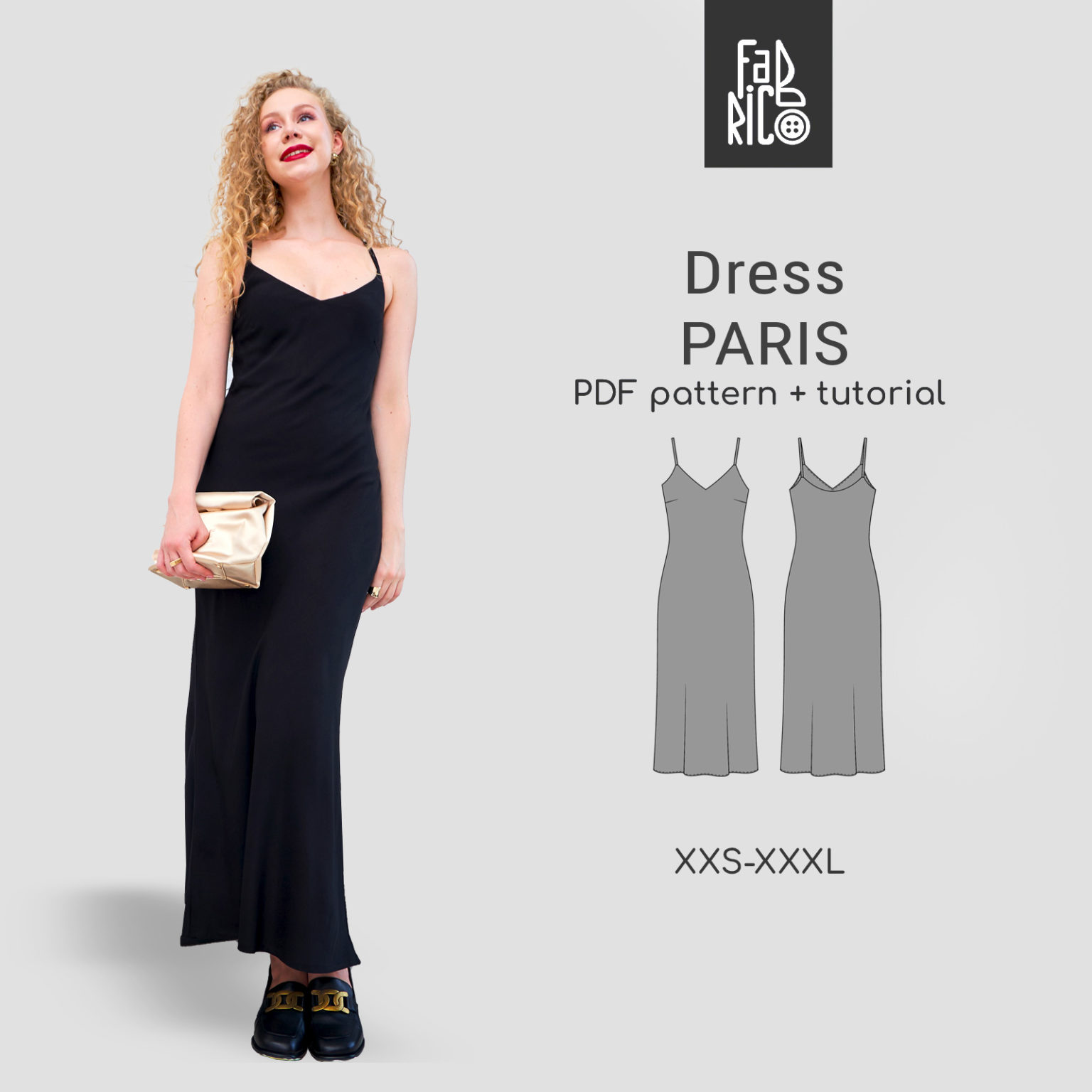 Kiwi women’s dress sewing pattern – Fabrico