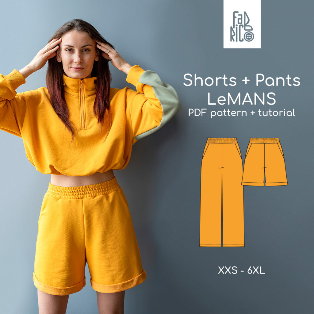 LeMans womans shorts and pants patterns - Fabrico