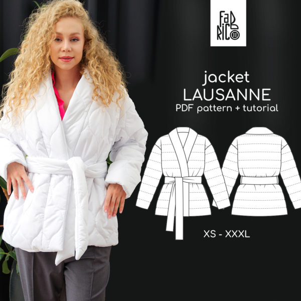Karoline women's shacket sewing pattern + video tutorial - Fabrico
