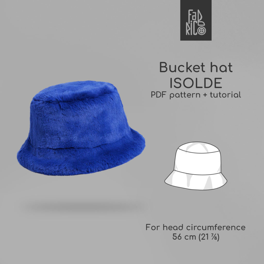 Isolde women's bucket hat sewing pattern + video tutorial - Fabrico