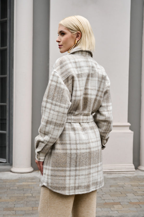 Karoline women's shacket sewing pattern + video tutorial - Fabrico