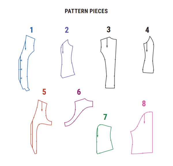 Andrea women's tuxedo vest sewing pattern + video tutorial - Fabrico