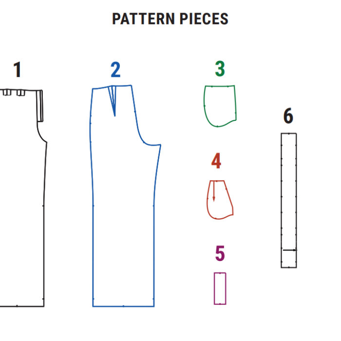 Jacqueline women's palazzo trousers sewing pattern - Fabrico