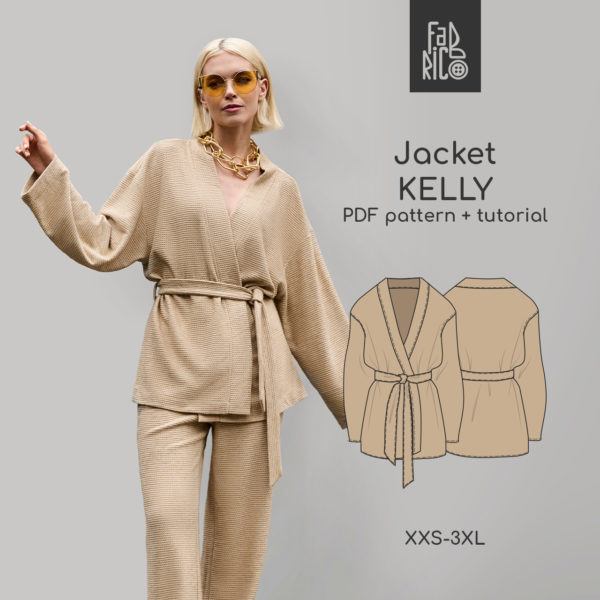 Kelly women's jacket sewing pattern + video tutorial - Fabrico