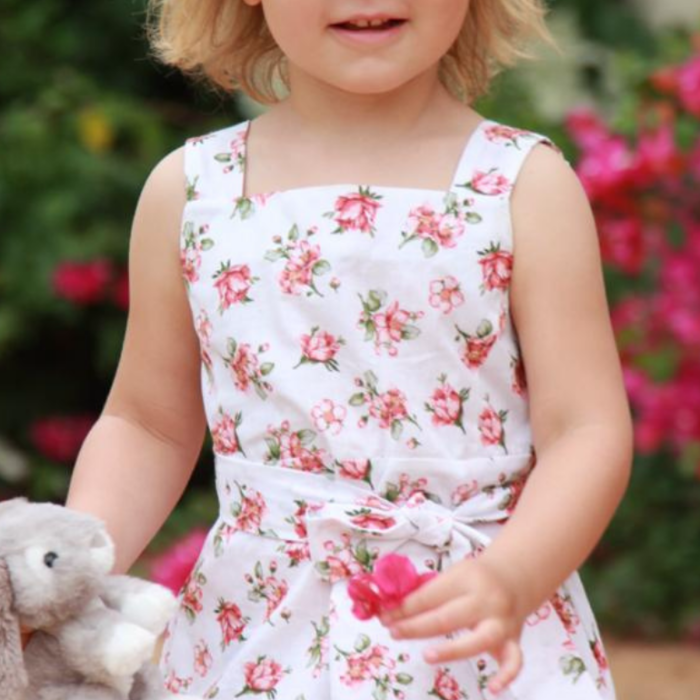 Sardinia girls sundress sewing pattern - Fabrico