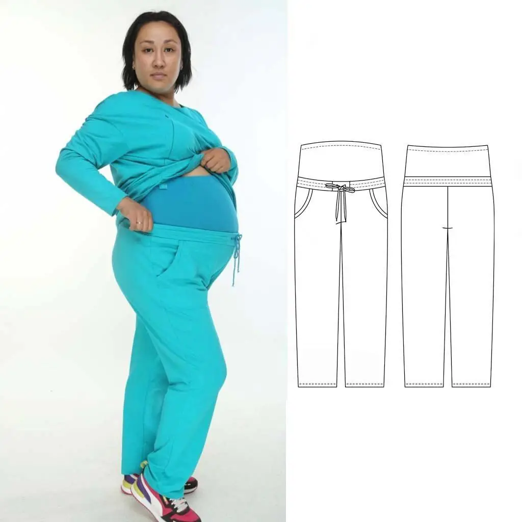 Maternity pants sewing tutorial - Fabrico