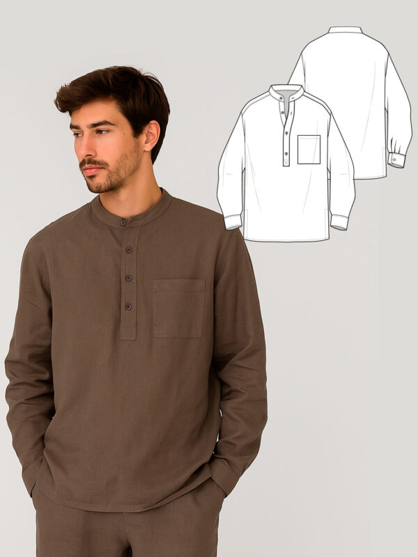 Mens sewing patterns in PDF - Fabrico patterns & video instructions