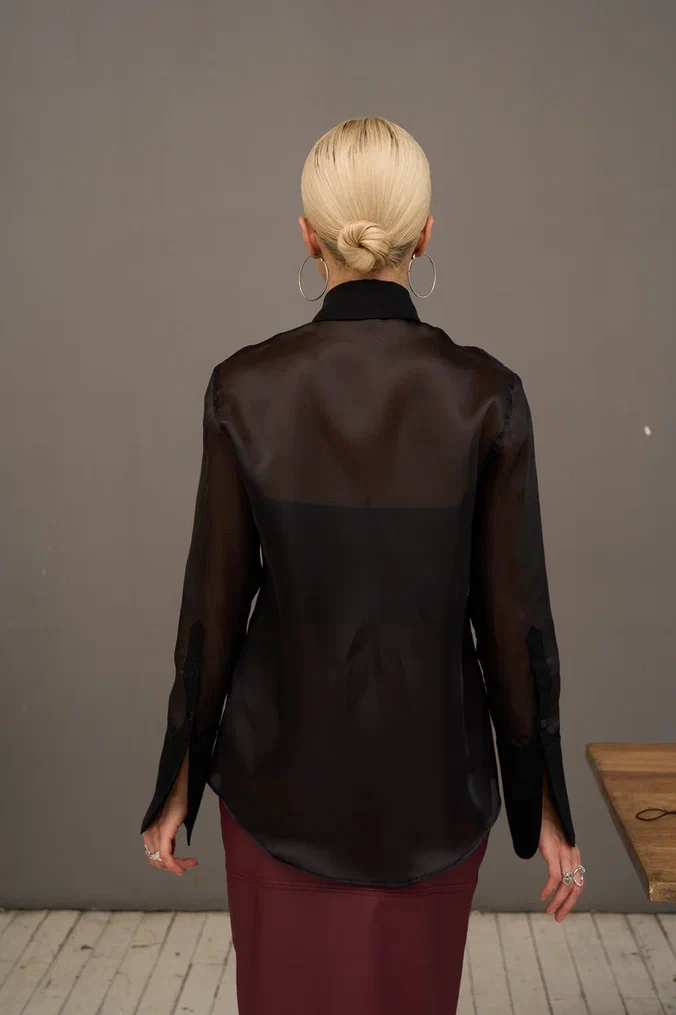 Obsidian woman blouse sewing pattern + video tutorial - Fabrico