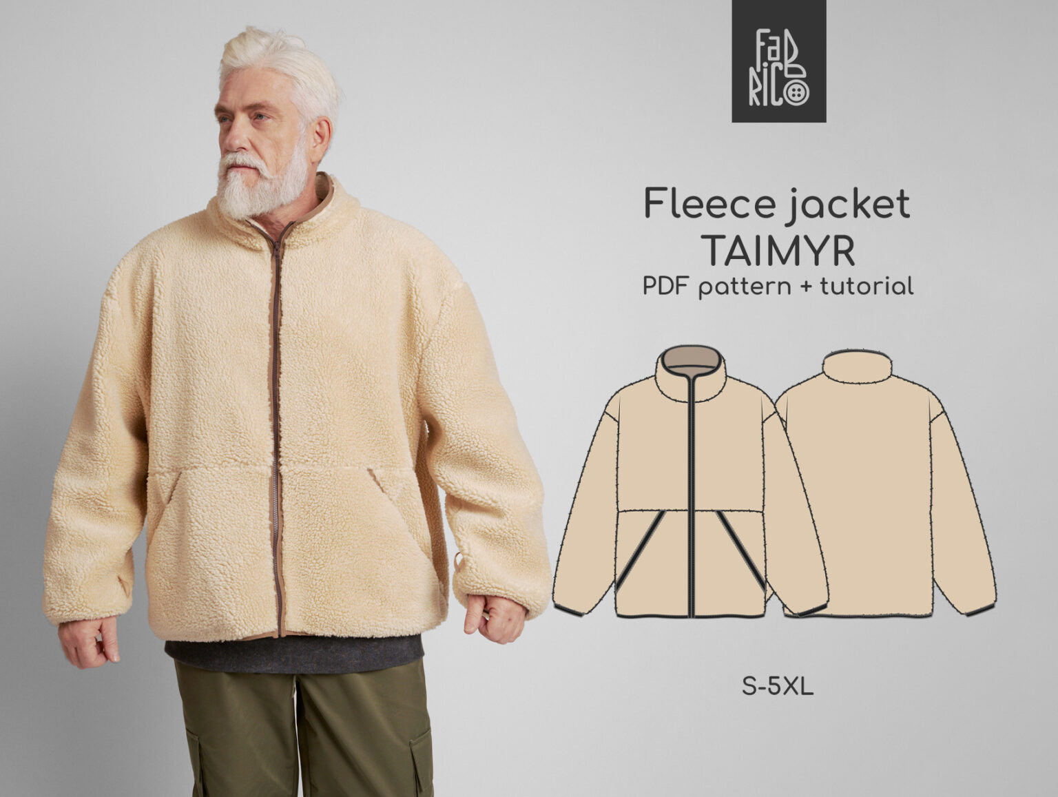 Mens sewing patterns in PDF - Fabrico patterns & video instructions